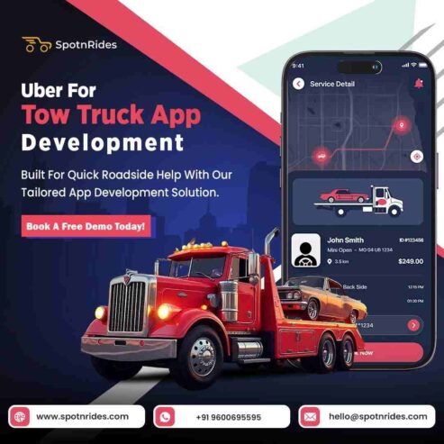 SpotnRides Tow Truck & Roadside Assistance App with Smart Dashboards ...